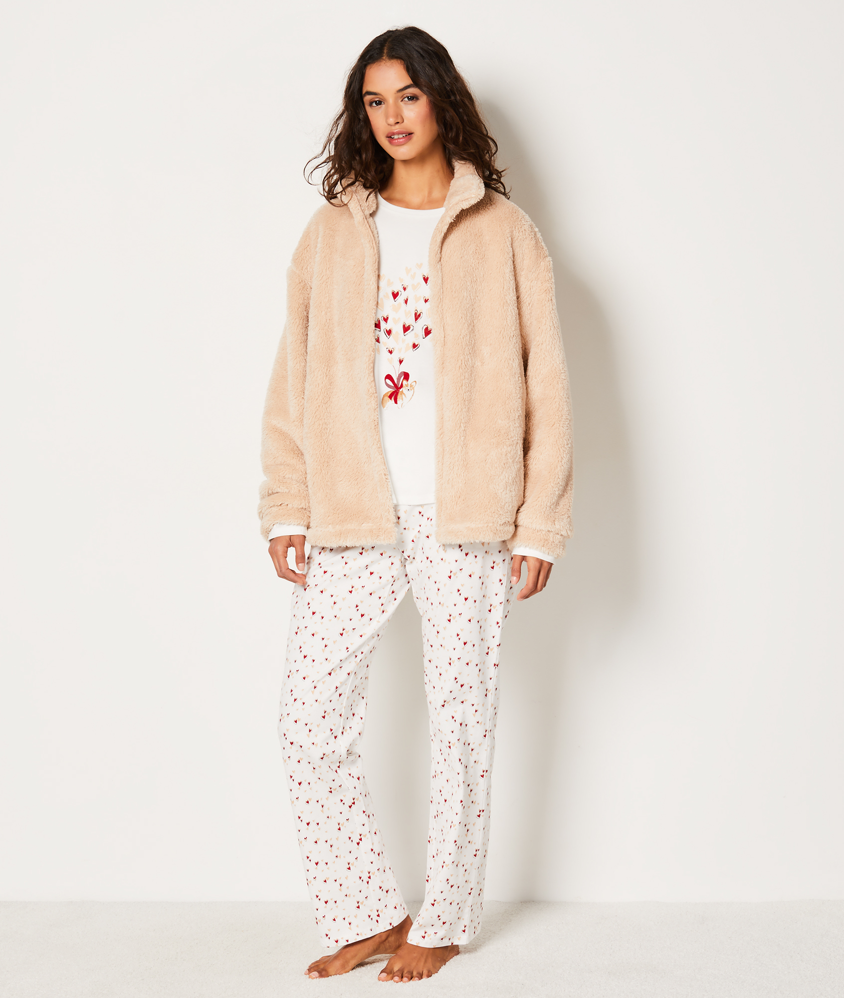 Ensemble 3 pièces de pyjamas polaire - GRADY - DUNE - ETAM