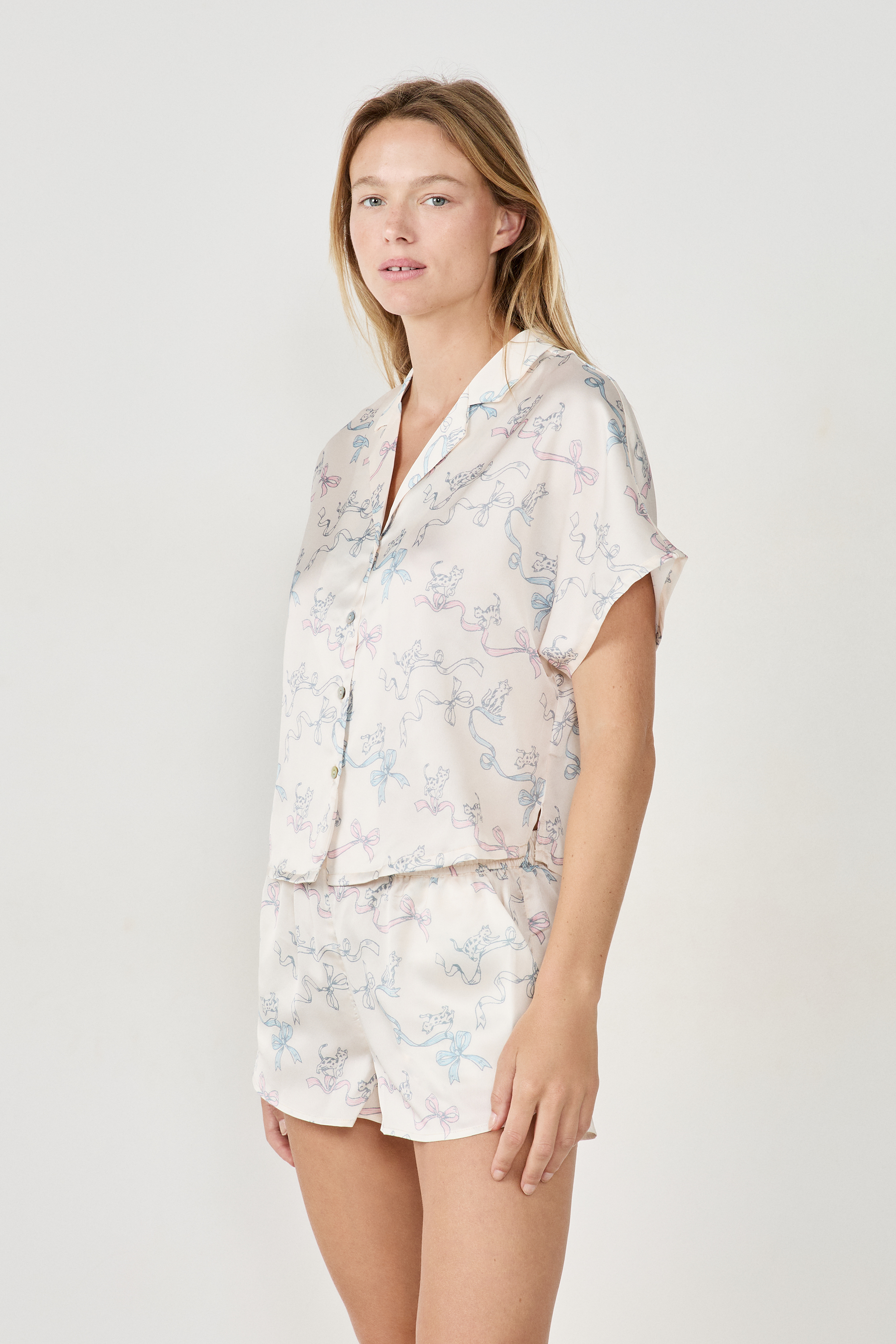 2-Piece Satin Pyjamas - LENY - IMP FD ECRU - ETAM