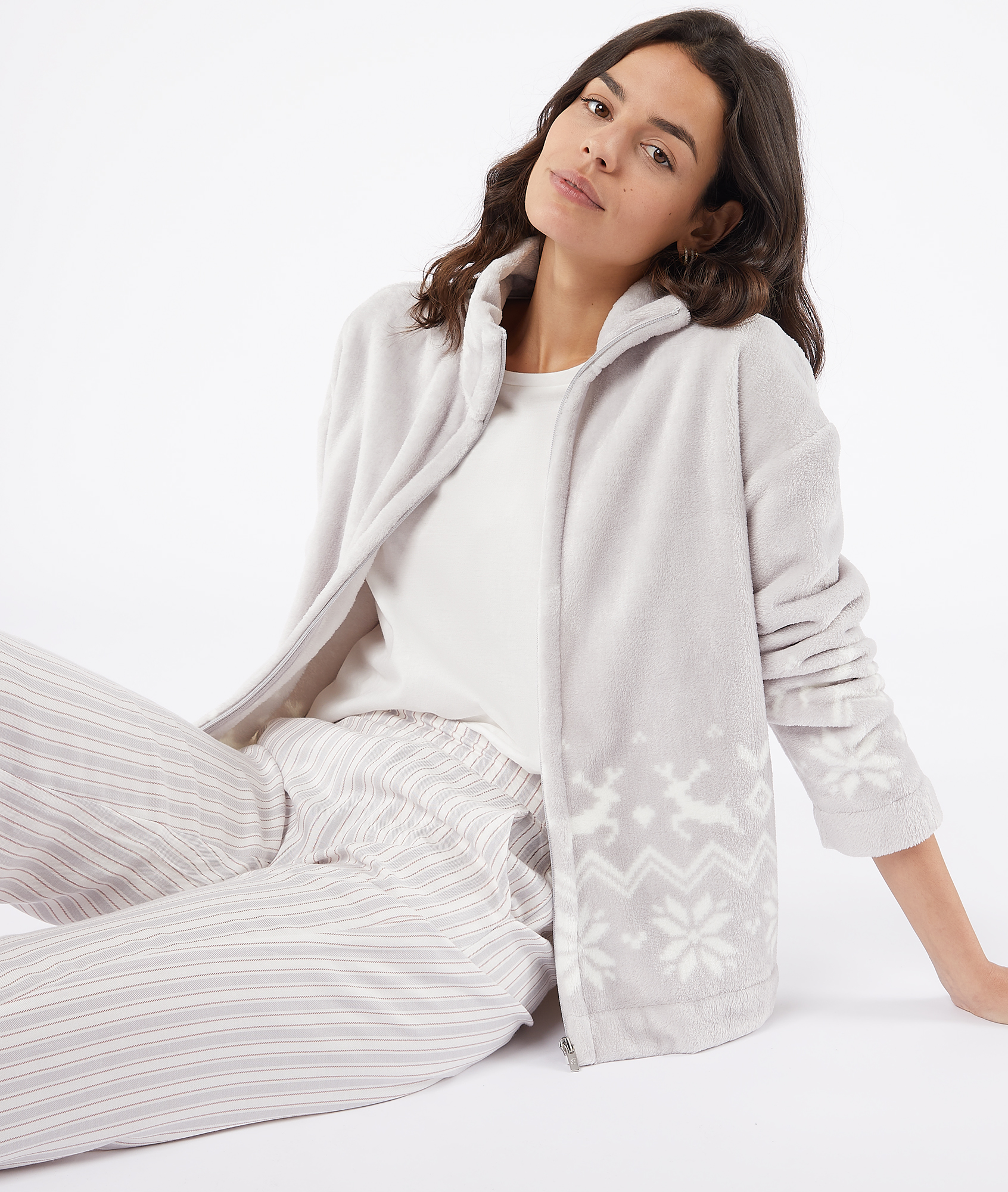 3-pieces pajama - EDGE - GRIS CLAIR - ETAM
