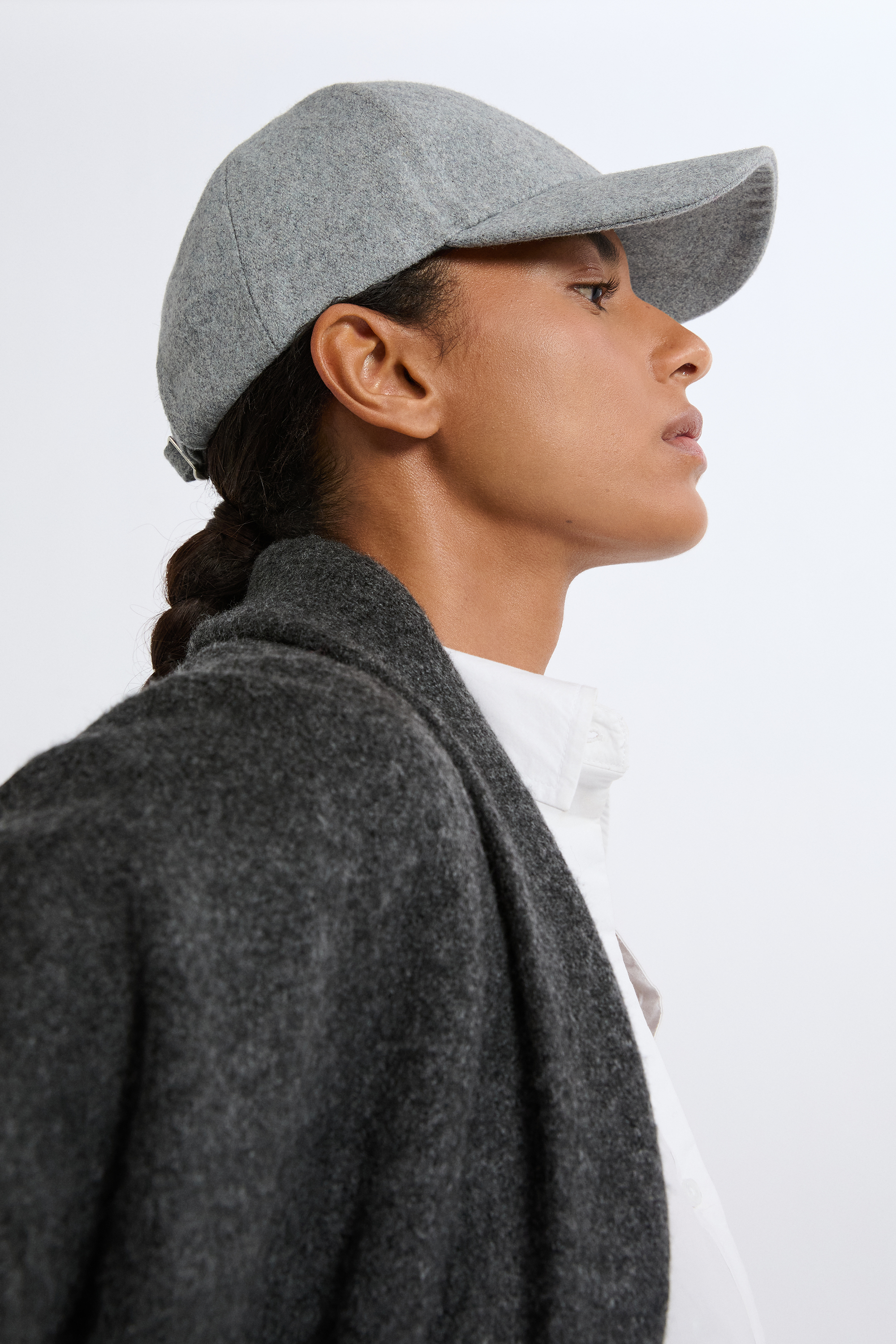 Embroidered Initial Cap - NANTILLY - GRIS CLAIR - ETAM