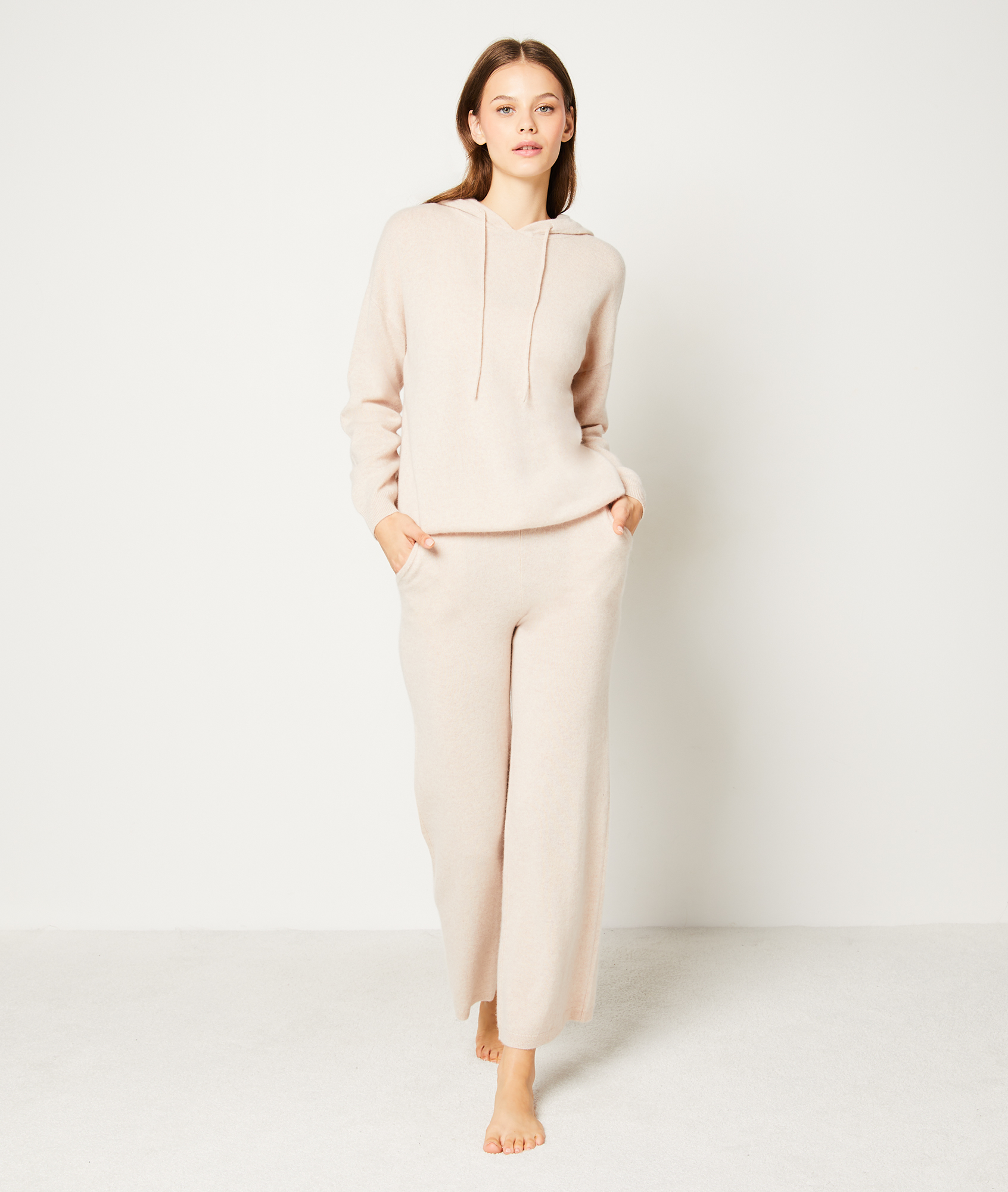 Pantalon en cachemire - PALLIE - BEIGE - ETAM