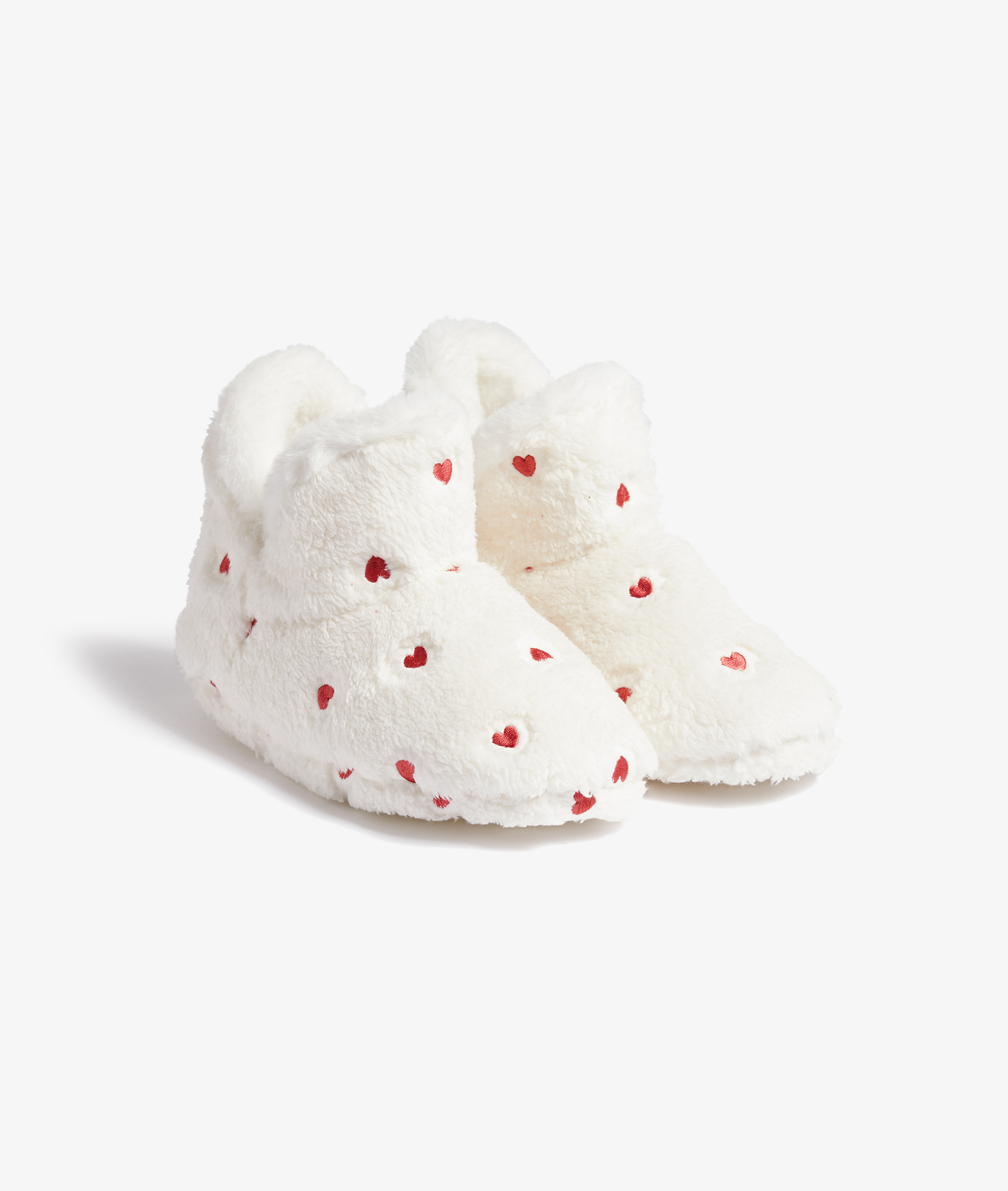 Heart Ankle Boot Slippers - GILLE - ECRU - ETAM