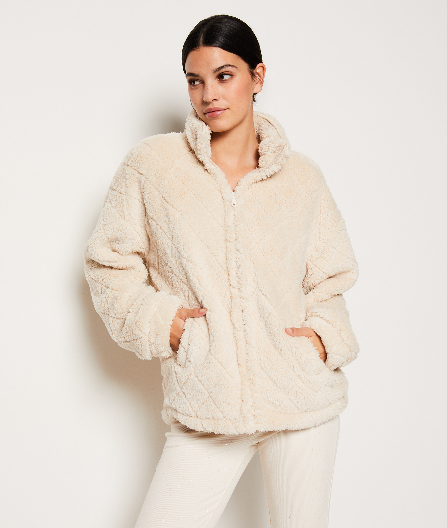 Veste polaire - MYLAN - BEIGE - ETAM
