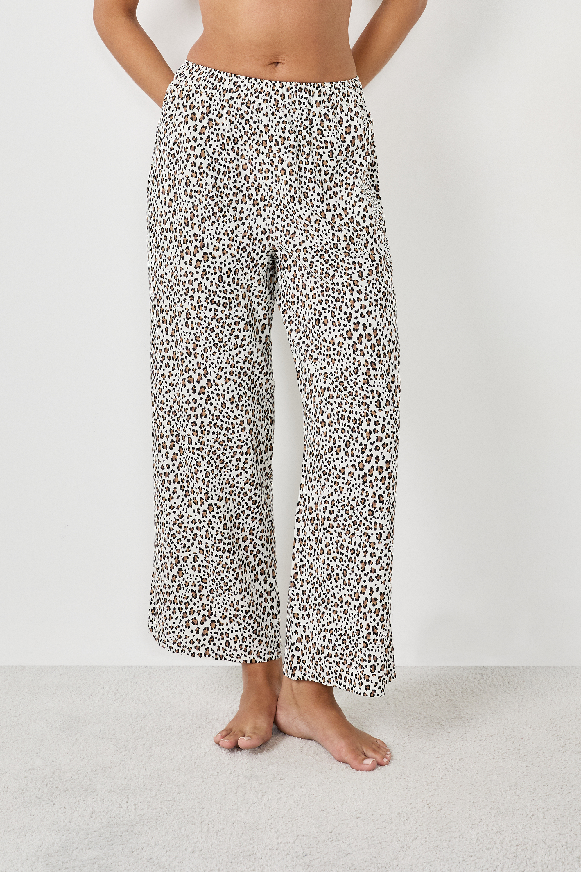 Leopard print pyjama trousers - TYLER - IMP FD ECRU - ETAM