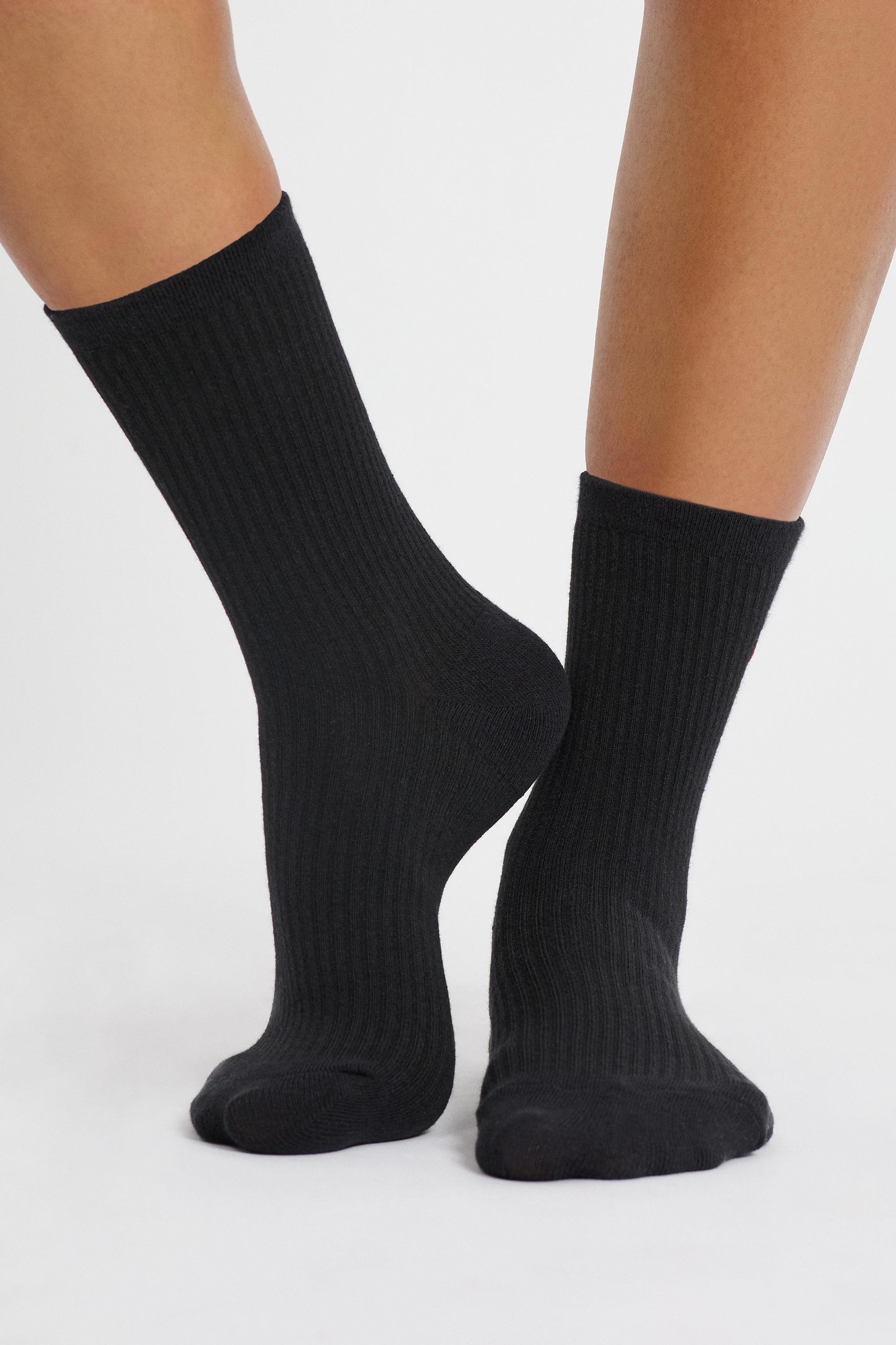 Ribbed Effect Socks - LUNE - NOIR - ETAM