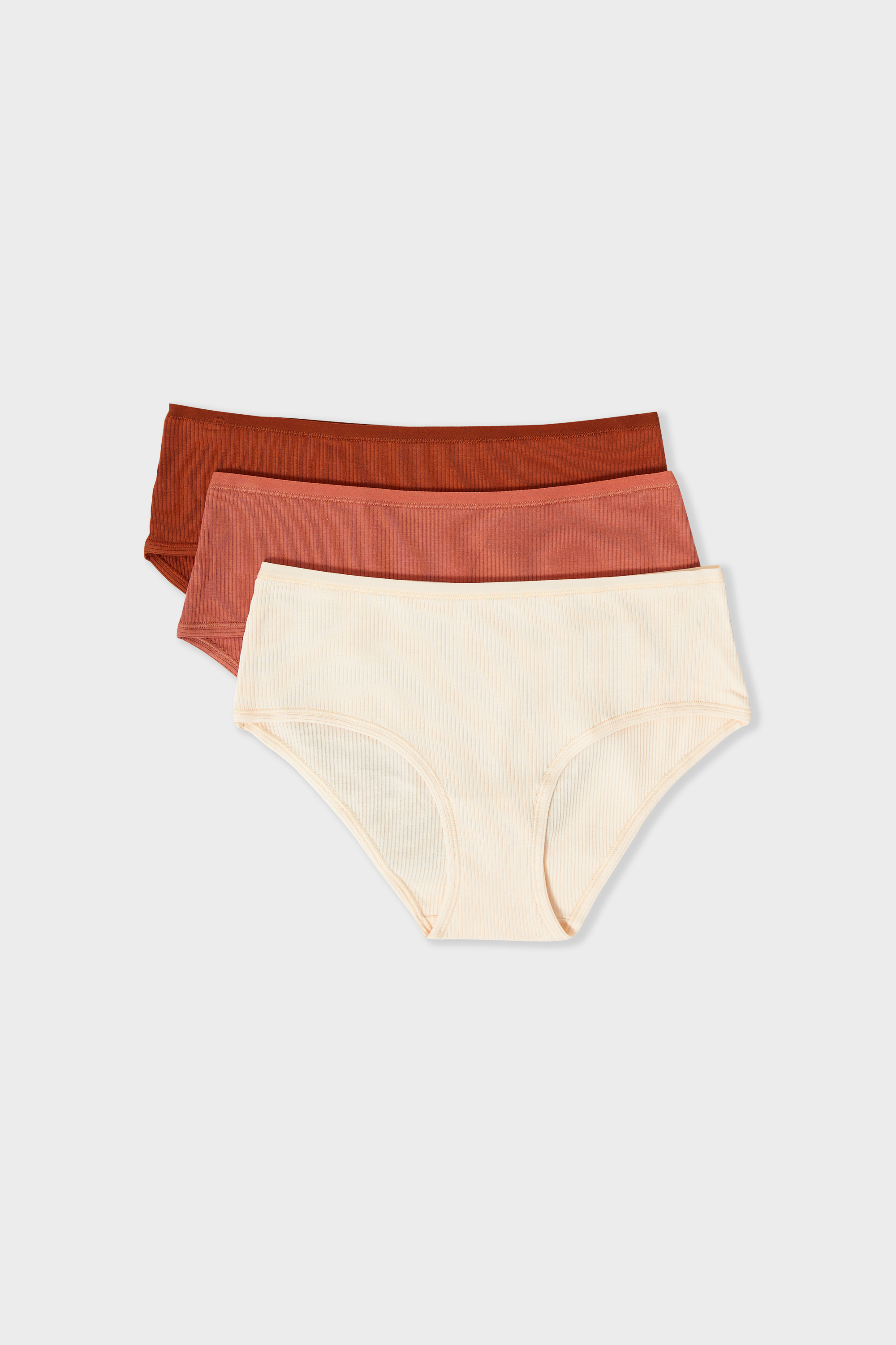 Pack of 3 Cotton Boyshorts - JOHN - MARRON - ETAM