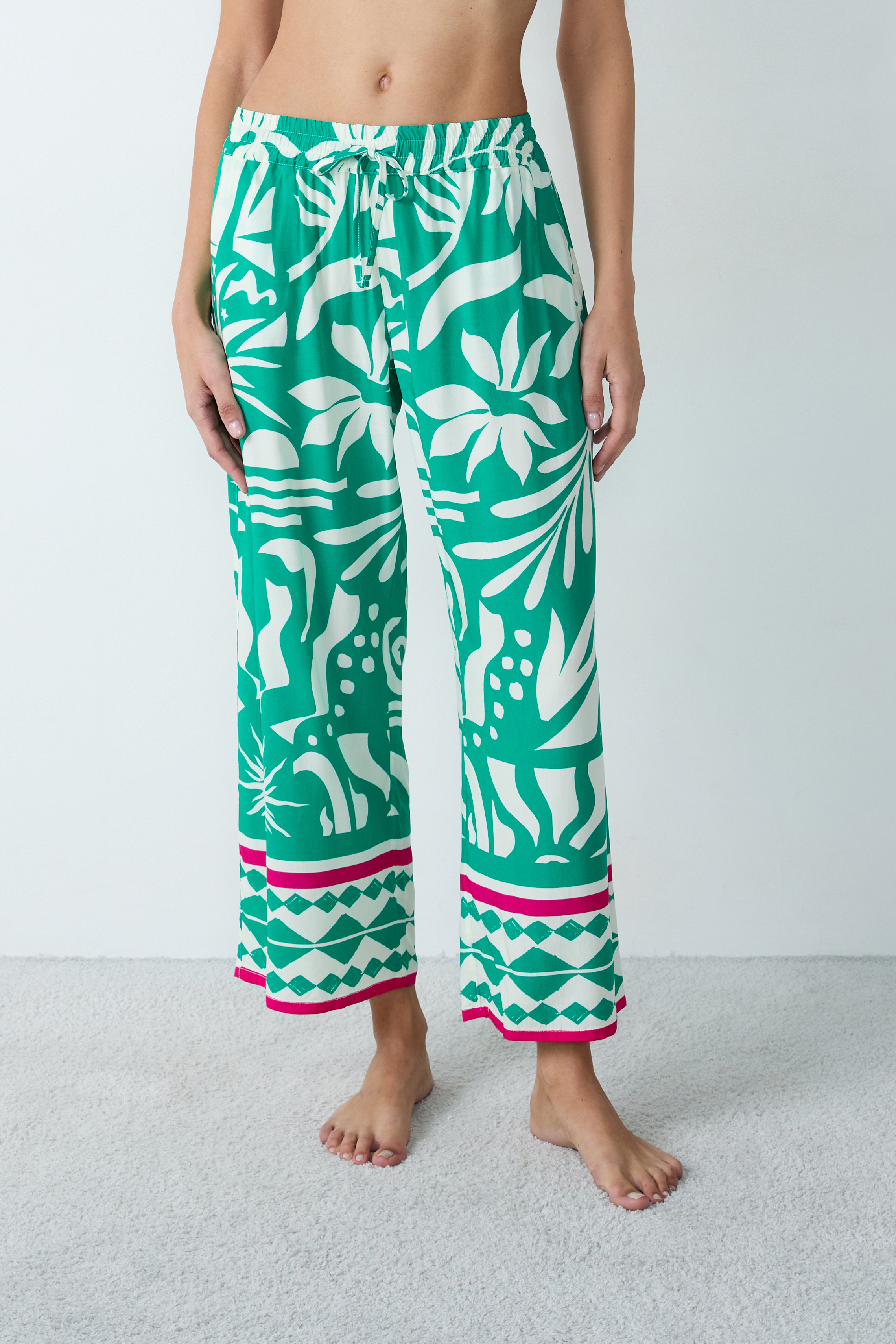 Printed pyjama trousers - FAEZA - IMP FD ECRU - ETAM
